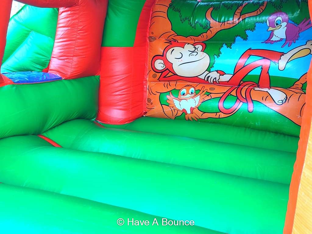 Jungle Monkey Bouncy Castle Slide Combo 15x18ft - Bouncy Castle hire ...