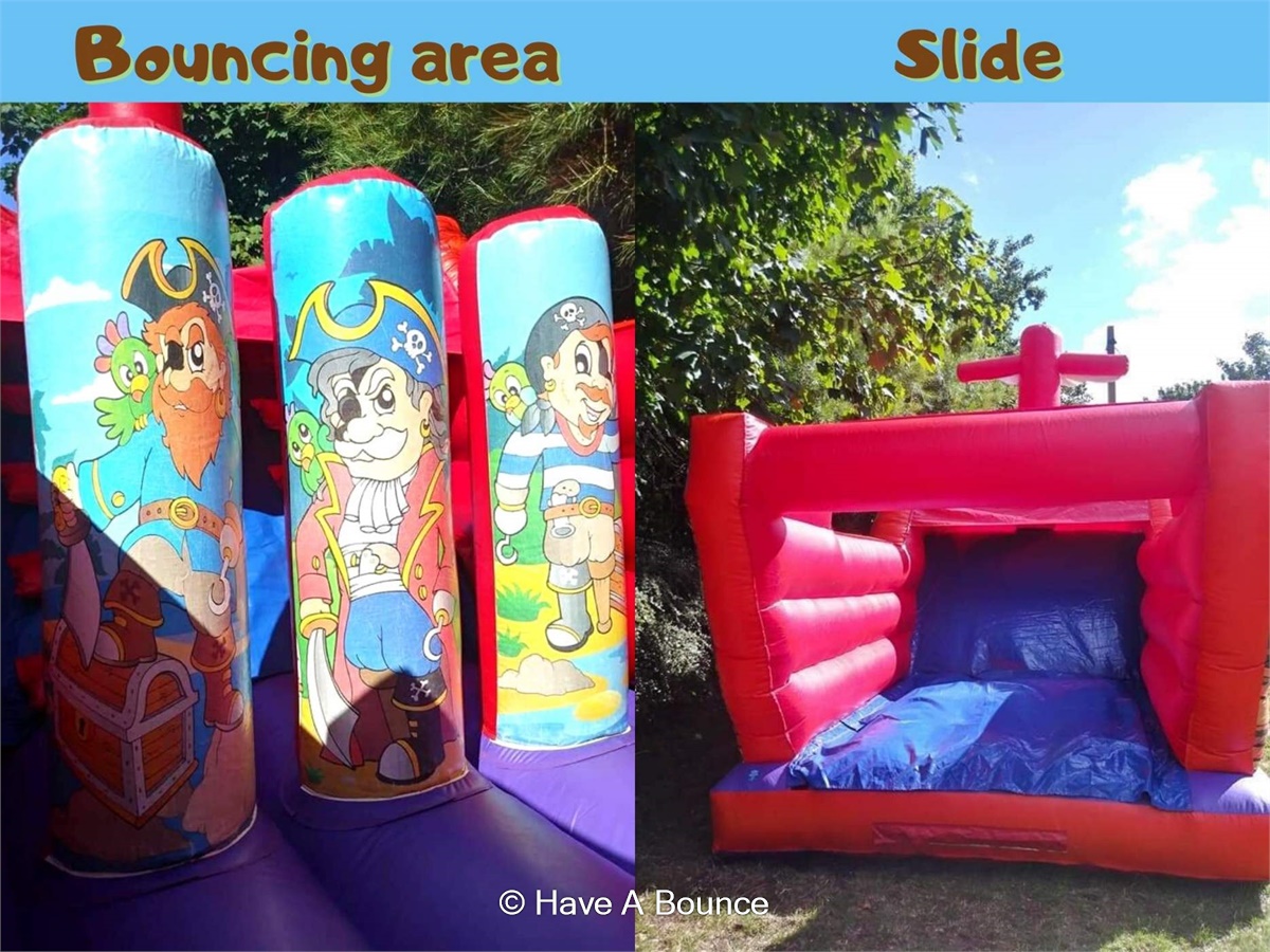 Pirate Ship Fun Run 30x11ft - Bouncy Castle hire & Soft Play hire in ...