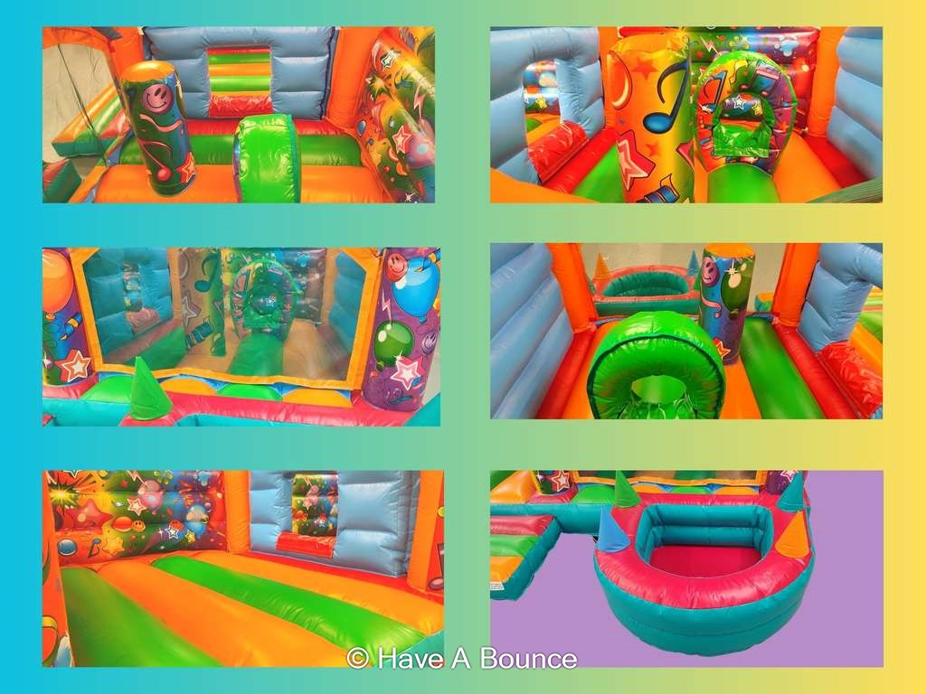 Tots Playzone Bouncy Castle Combo with Pop-ups and Ball Pit 12x20ft - Bouncy Castle hire & Soft ...